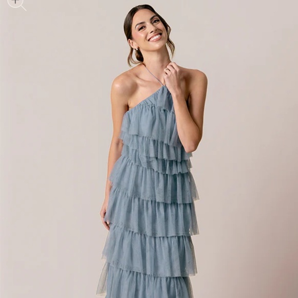 Revelry | Dresses | Revelry Carrie Tulle Dress Sky Blue | Poshmark